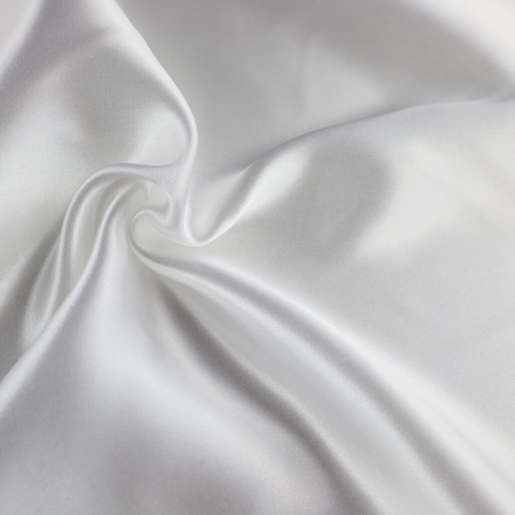 Luster Satin White – Reynard Fabrics