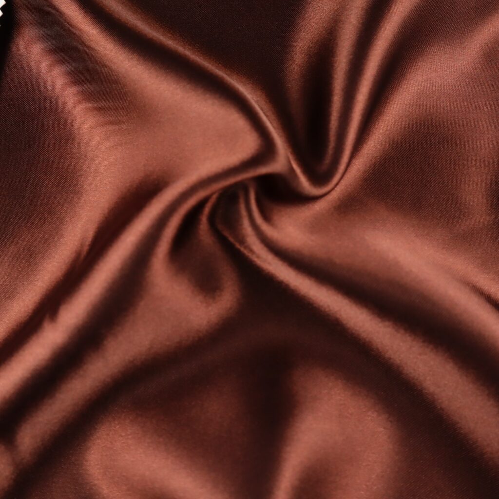 Luster Satin Brown – Reynard Fabrics